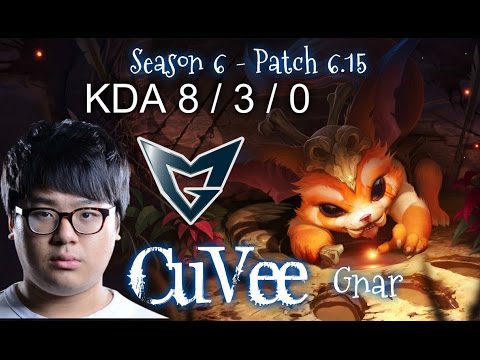 SSG CuVee GNAR vs LULU Top - Patch 6.15 KR Ranked | League of Legends - YouTube