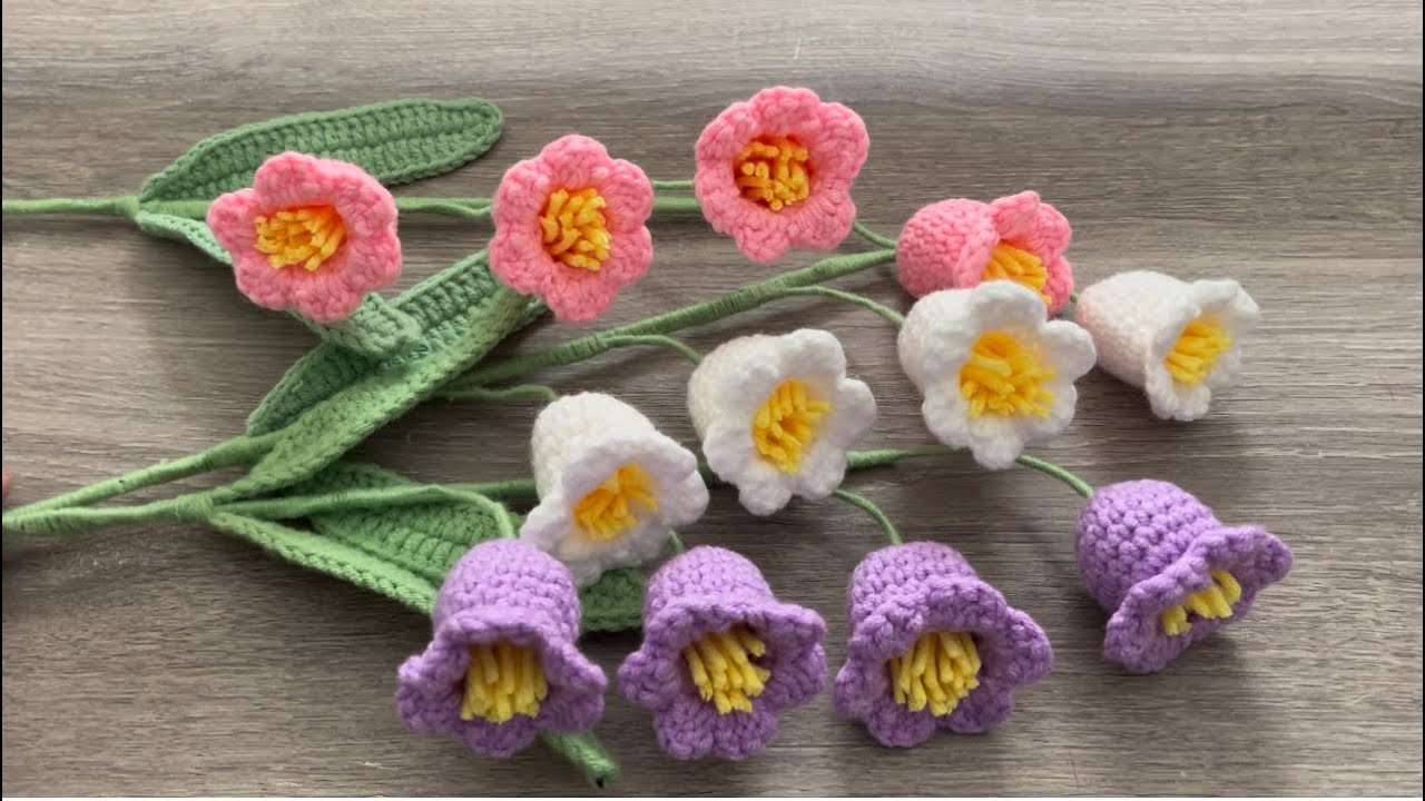 🥰How to Crochet Lily of the Valley💯Easy and Quick 💐🌻 ️ Easy Crochet ...