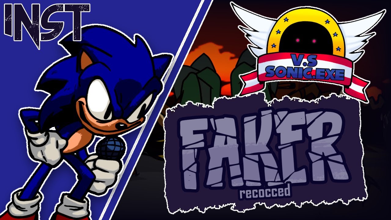 FNF V.S Sonic.exe - Faker RECOCCED Remix (instrumental) - YouTube
