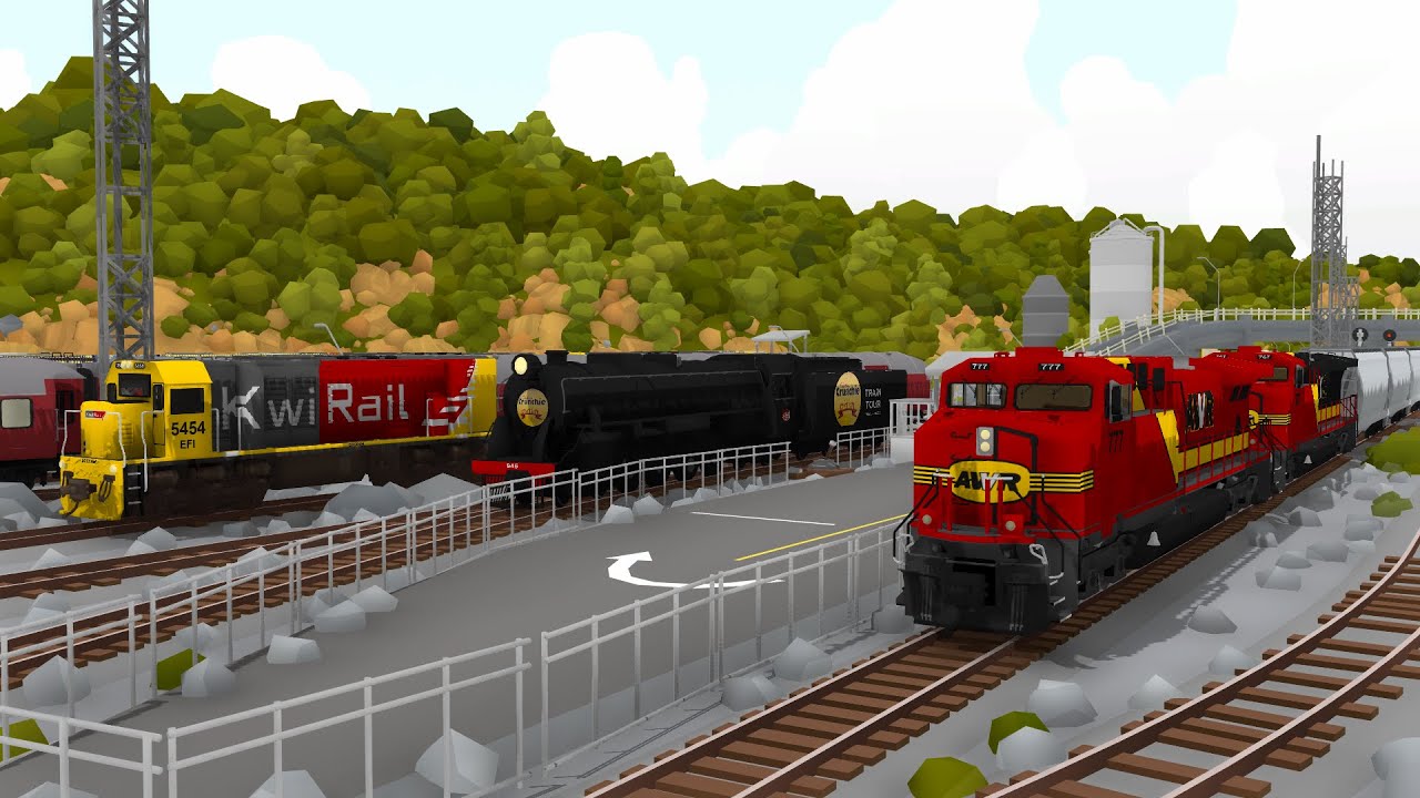 Rolling Line | Unstoppable AWVR 777 meets some KiwiRail Locomotives ...