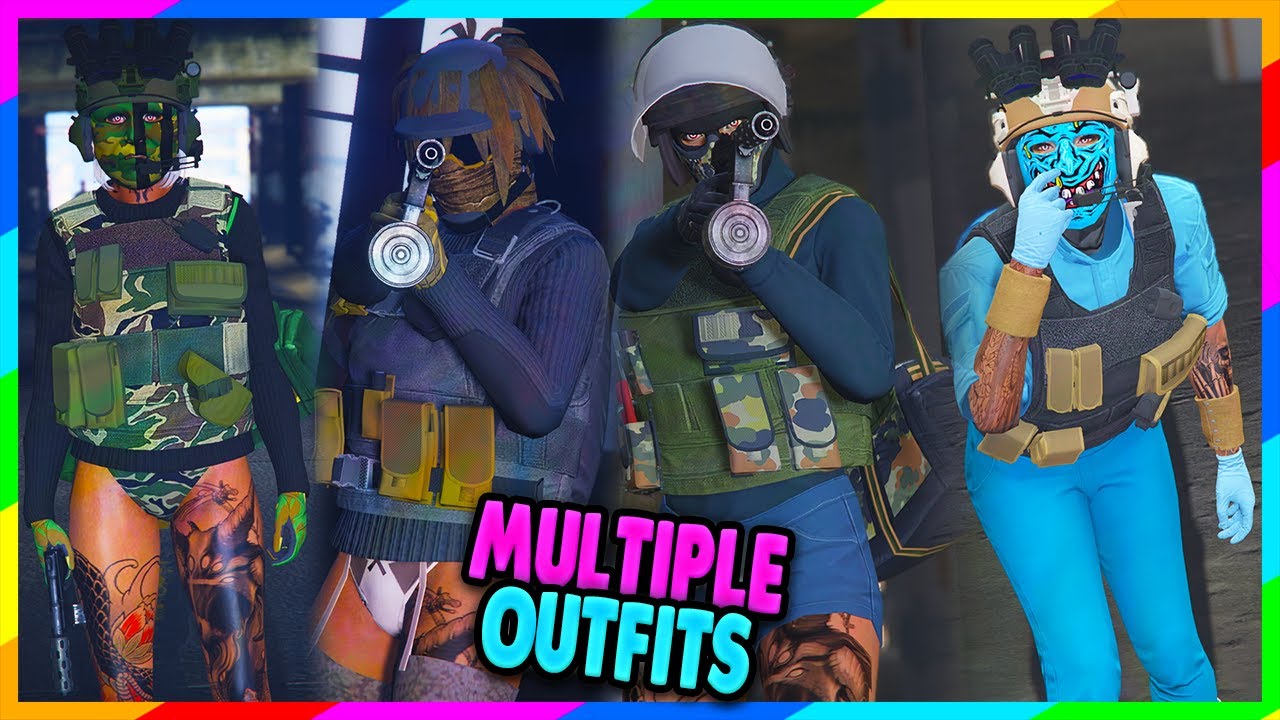 MULTIPLE MODDED FEMALE RNG/MILITAIRY OUTFITS♡‌ | GTA 5 BEST CLOTHING ...