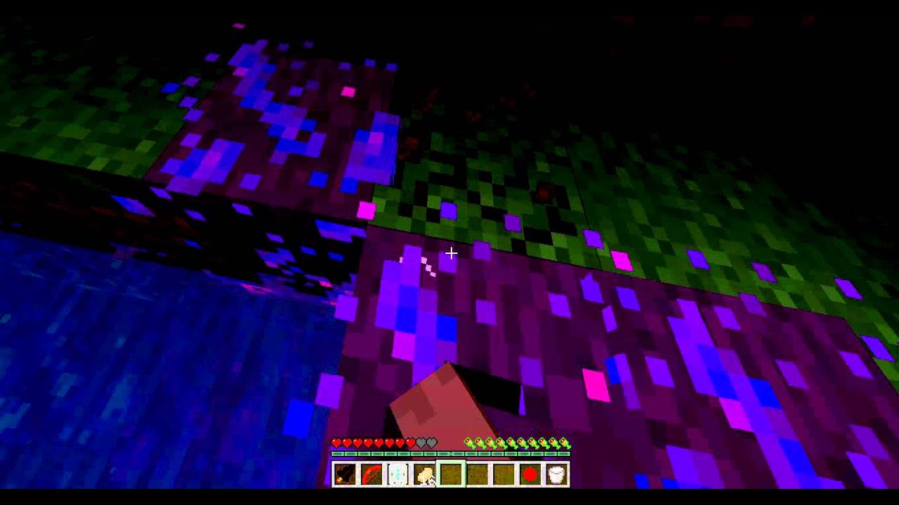 Minecraft EssentialCraft mod - magic corruption effects - YouTube