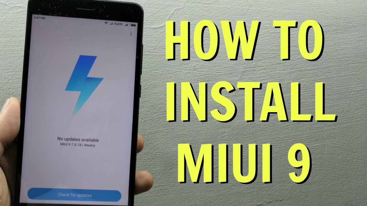 How To Install MIUI 9 - [GLOBAL OFFICIAL ROM] - YouTube