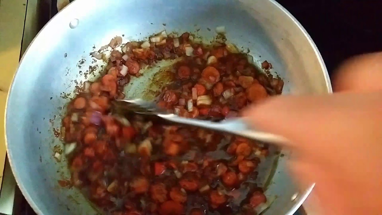 Making fried rice Puerto Rico Style fish in adventure velez - YouTube