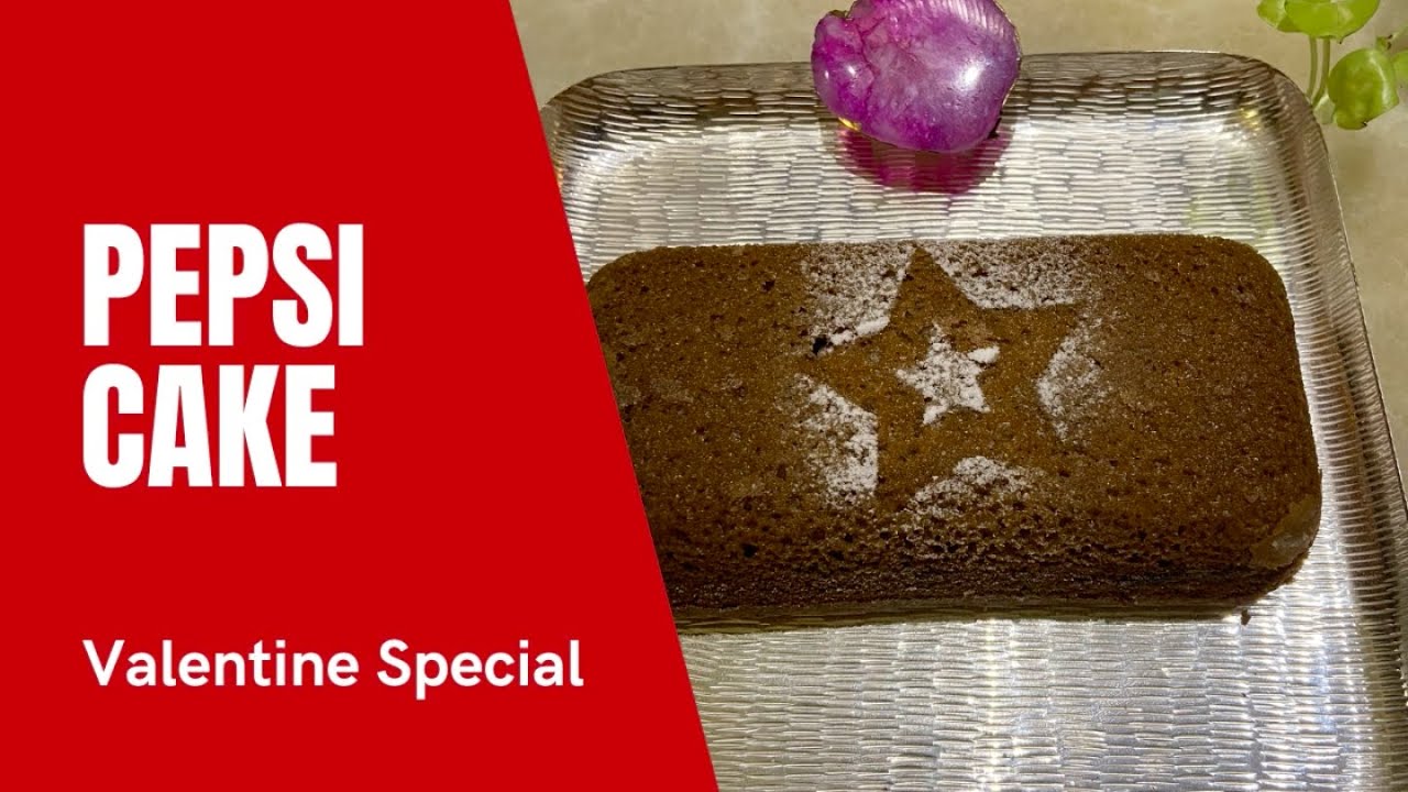 Pepsi Cake | Valentines Day Cake | No egg sponge cake | How to make ...
