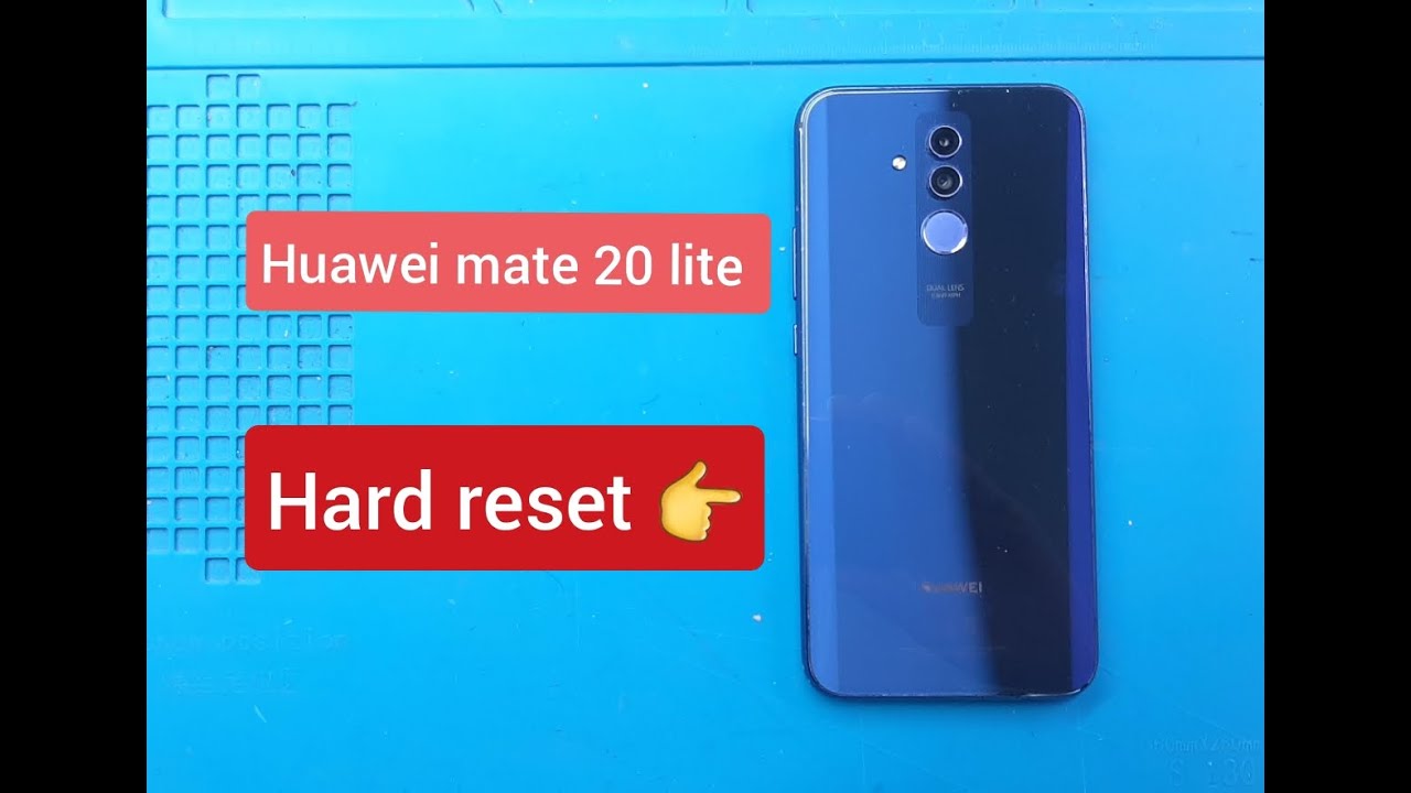 Huawei mate 20 lite hard reset, factory reset - YouTube