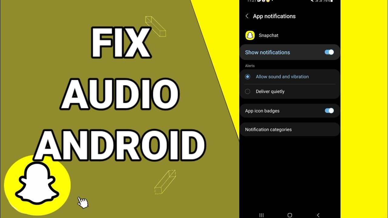 How To Fix And Solve Snapchat Audio On Android - YouTube