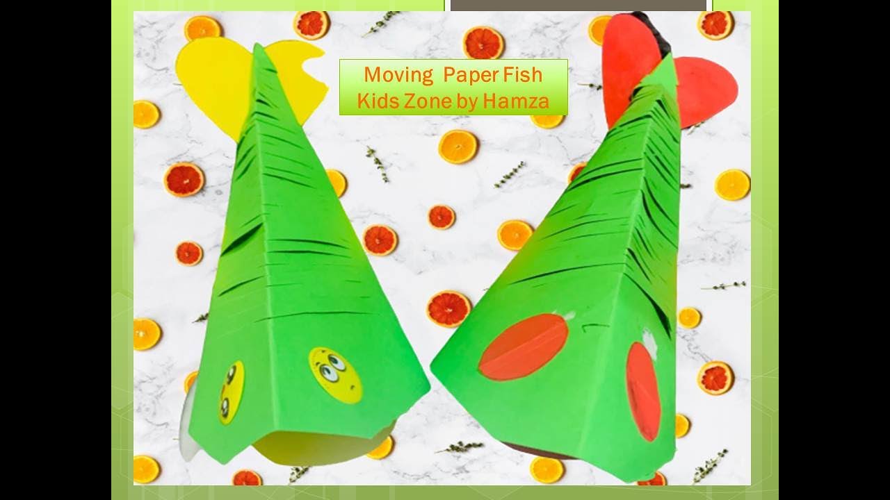 How to make paper Fish I Creating paper Fish ,paper art and craft for ...