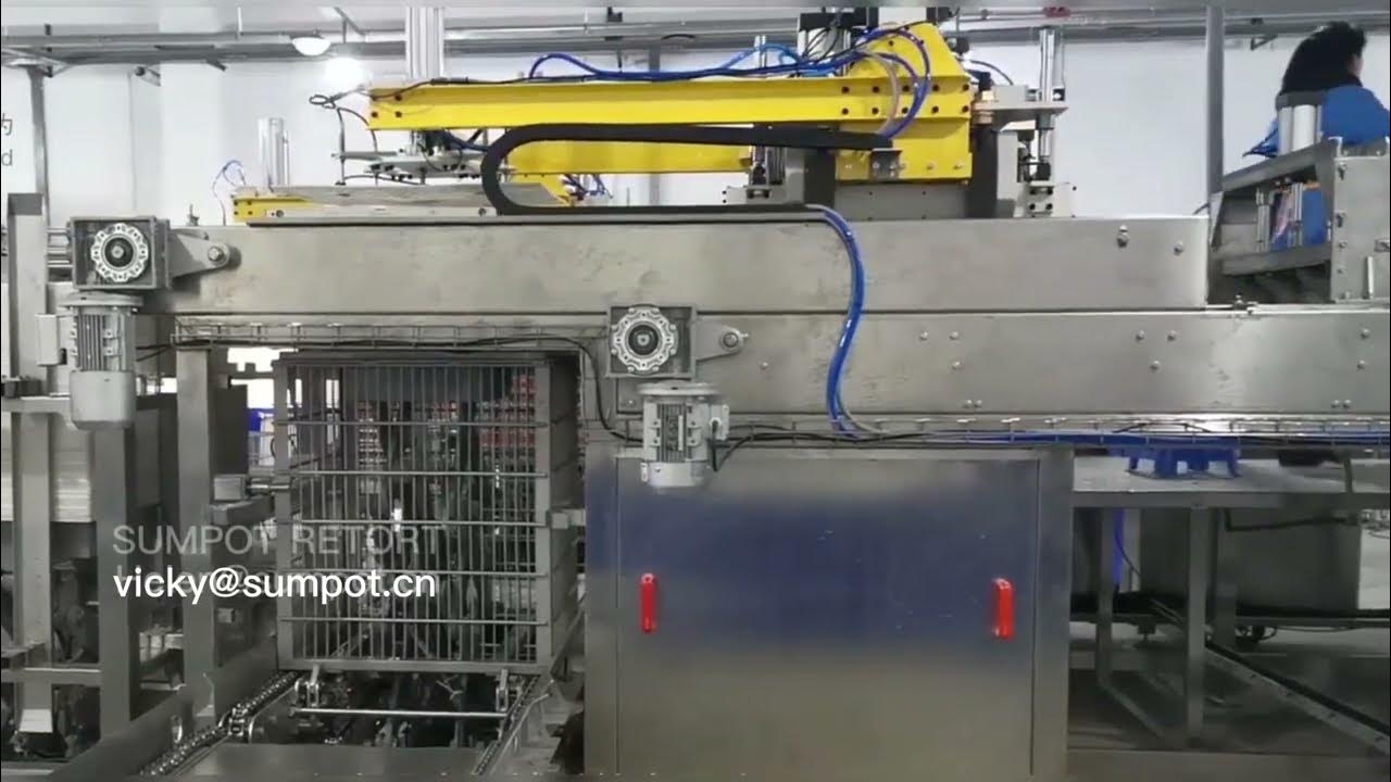 Automatic cans loader unloader -SUMPOT - YouTube