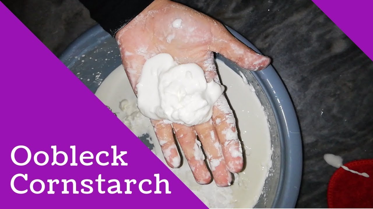 Oobleck: Cornstarch and water only! - YouTube