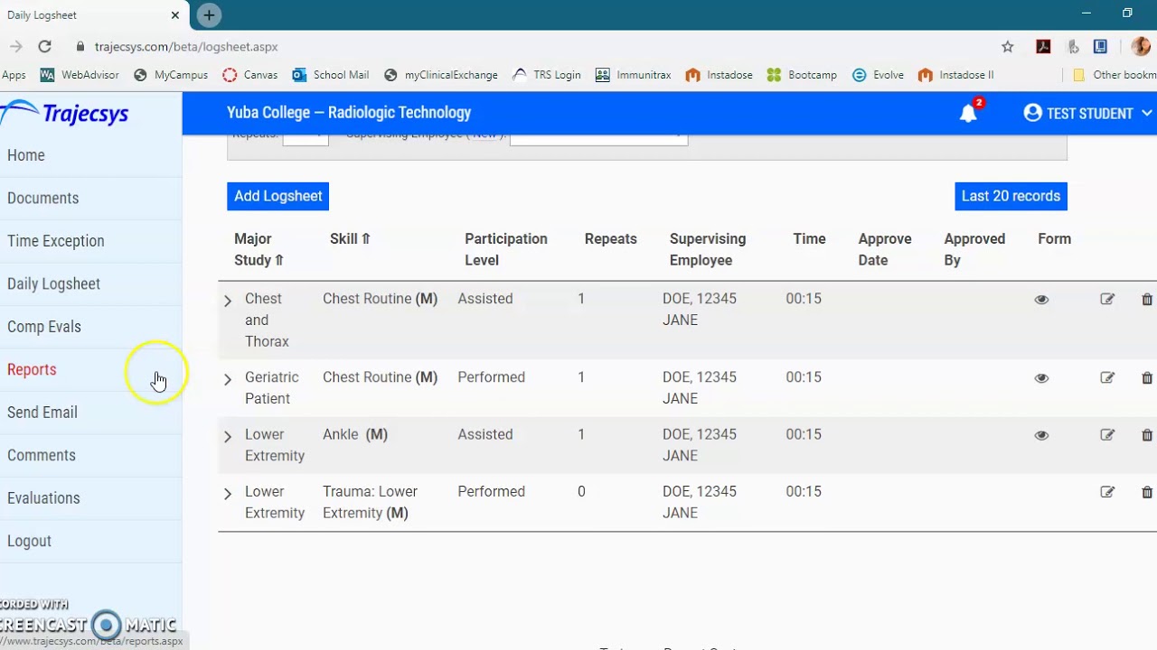 Trajecsys Part 2.6 - Reports - Daily Logs - YouTube
