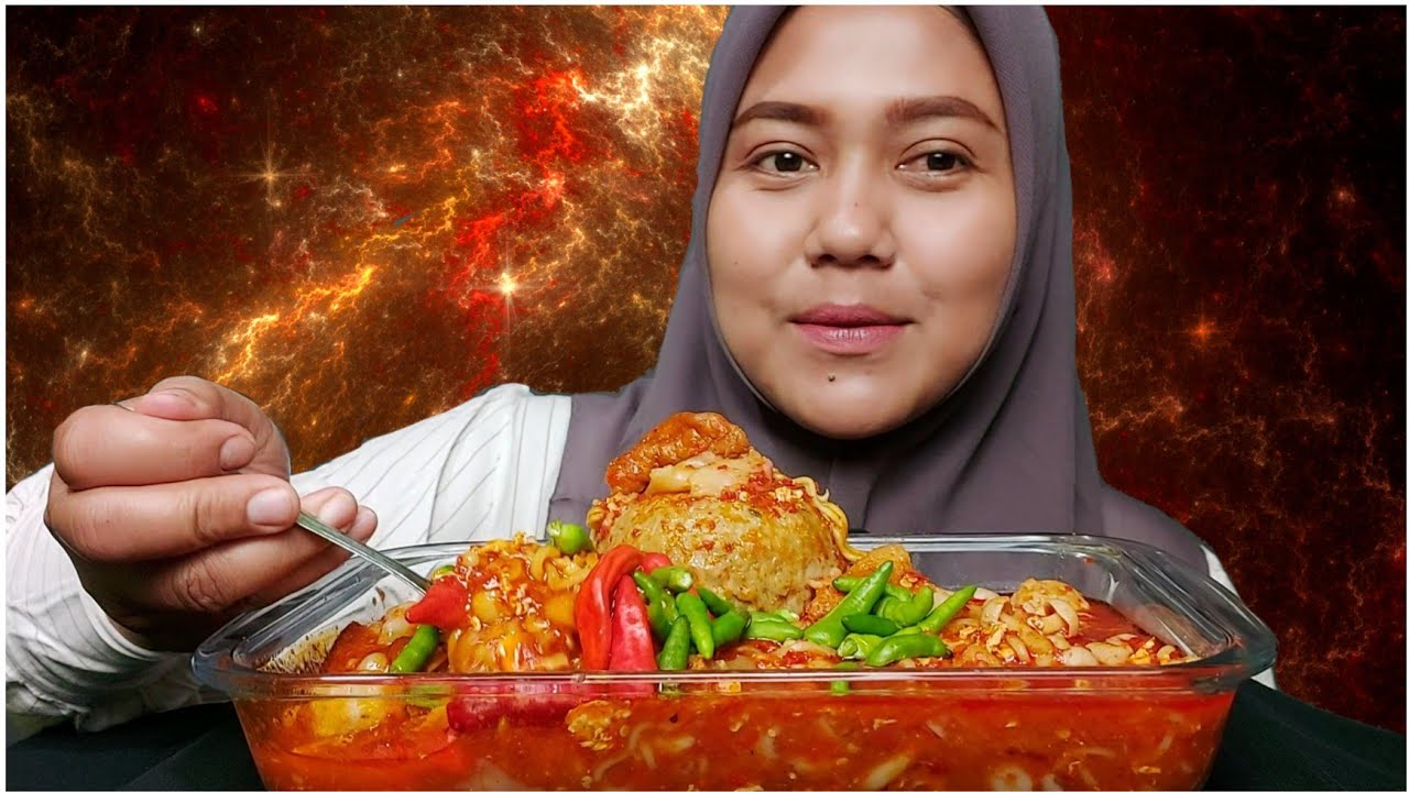 MUKBANG SEBLAK BAKSO MERCON EXTRA PEDAS ||asmr mukbang indonesia || # ...
