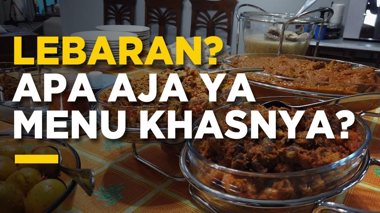 Penasaran dengan Menu Khas Lebaran? tonton videonya sampe habis guys ...