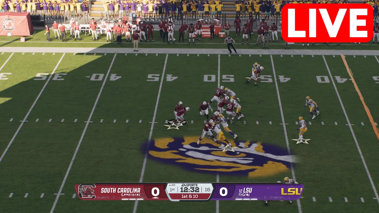 🔴 South Carolina Gamecocks vs LSU Tigers | NCAAF Week 7 - 2025 College ...