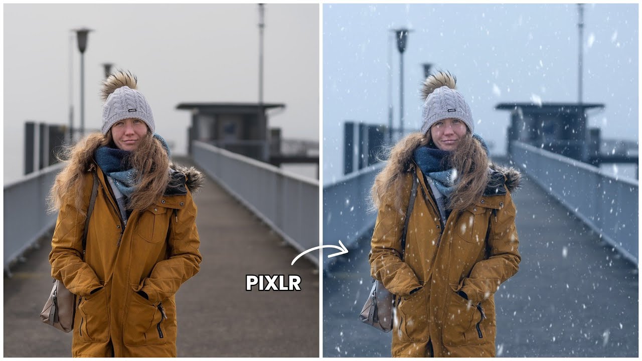Create Realistic Snow Overlay in Pixlr - Easy Tutorial - YouTube