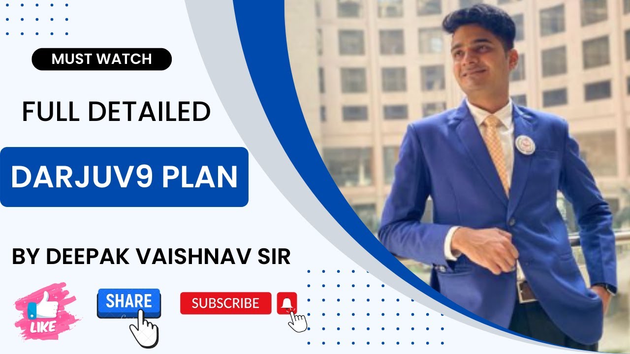 DARJUV9 Marketing Plan By Mr. Deepak Vaishnav Sir #darjuv9 # ...