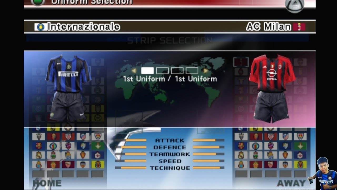 Inter milan vs ac milan | 2004/05 | Winning Eleven 8 | Classic Match ...
