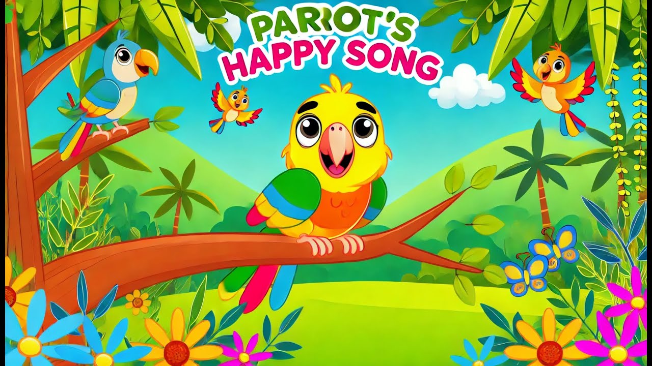 Parrot's Happy Song | ‪@‬DonnaKidsTV Nursery Rhymes & Kids Songs - YouTube