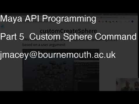 Maya C++ API Part 5 Custom Sphere Command - YouTube