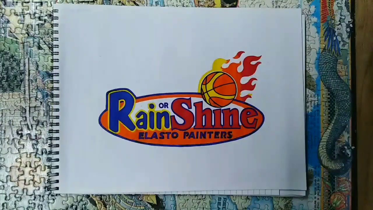 How to Draw the RAIN OR SHINE ELASTO PAINTERS Logo - PBA Team - YouTube