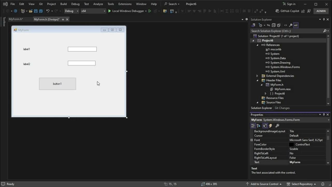 Developing Windows Form Applications With C++ /BST/B1/38 - YouTube