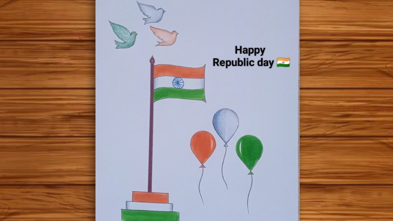 Republic day🇮🇳 drawing easy|republic day poster drawing|how to draw ...