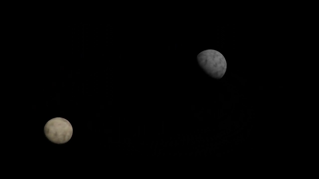 Binary planet system render test #1 - YouTube