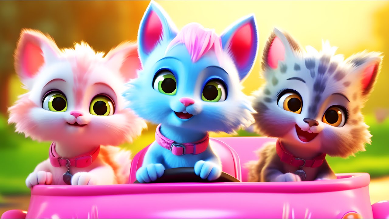 🐱🎶 Three Adorable Baby Kitty Cat Song - Baby songs - Nursery Rhymes ...