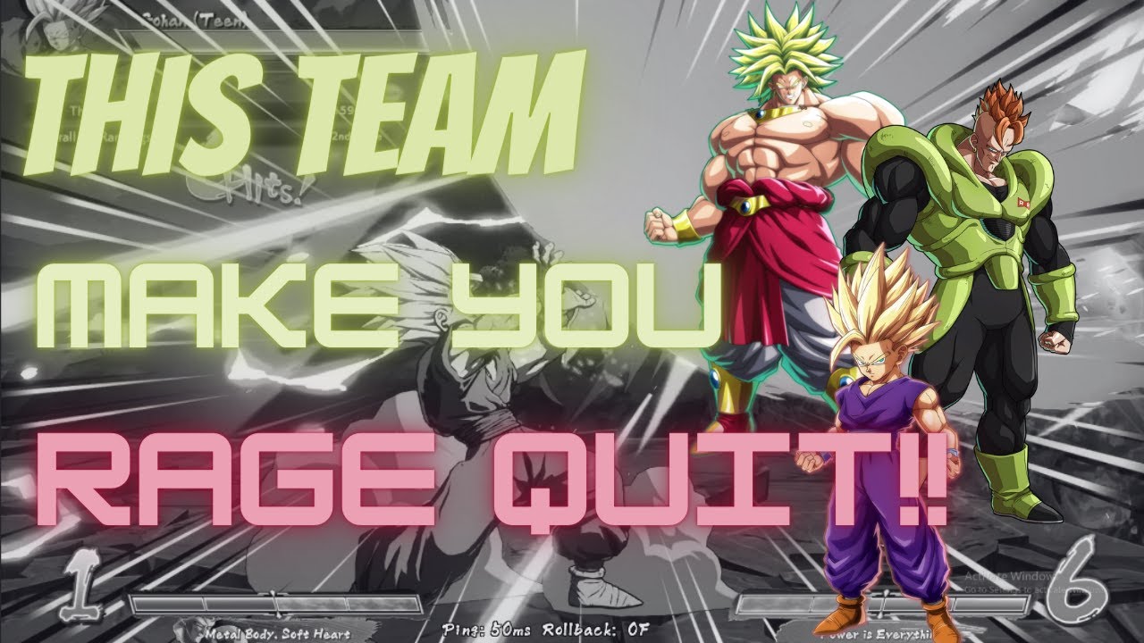 A.16 Making People Rage Quit-DBFZ Rank Matches 16 Team - YouTube