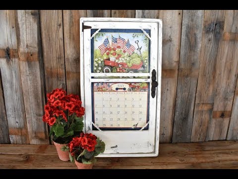 DIY Vintage Calendar Display - YouTube