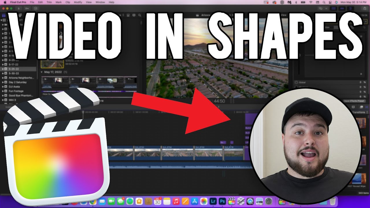 How to create Circle/Shape Masking Effect in Final Cut Pro - YouTube