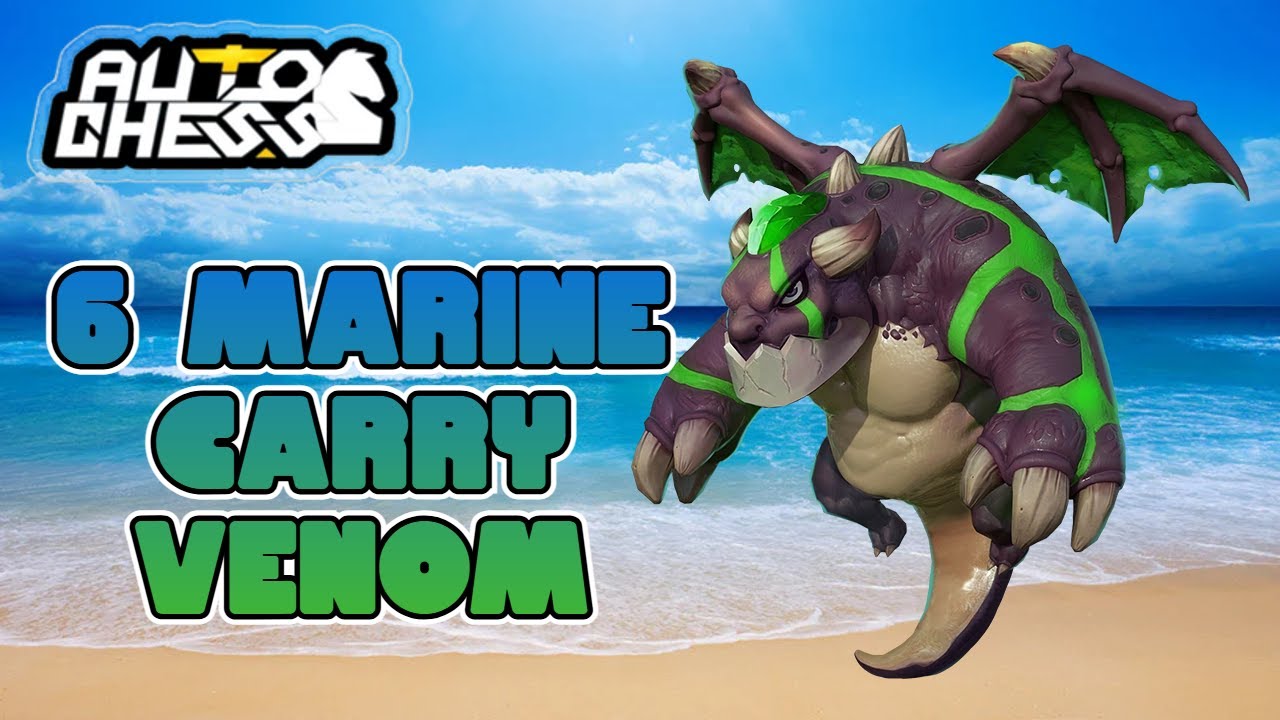 WIZARD + 6 MARINE VENOM CARRY !! AUTO CHESS Indonesia - YouTube