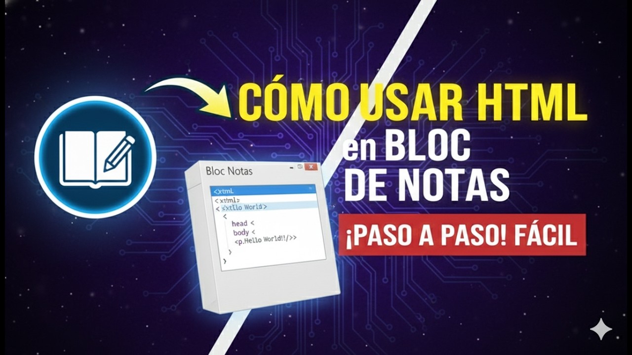 como USAR HTML en BLOC DE NOTAS 👍 - YouTube