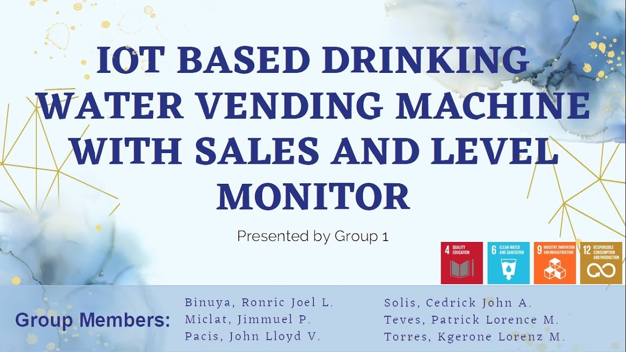 MINUM:IOT Based Drinking Water Vending Machine with Sales and Level ...