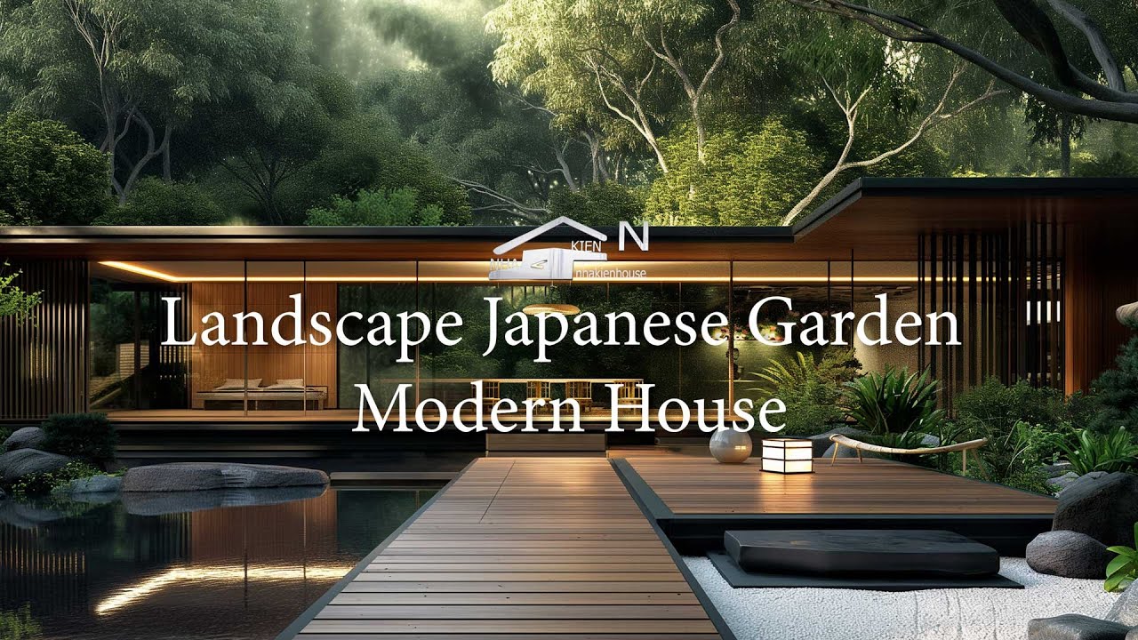 Landscape Japanese Garden Modern House/ Harmonizing Minimalism and ...