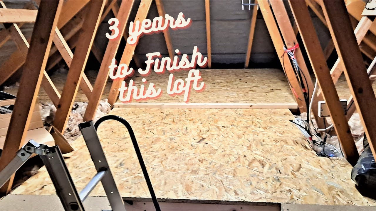 Loft Boarding - same loft - two different types of boarding 3 years ...