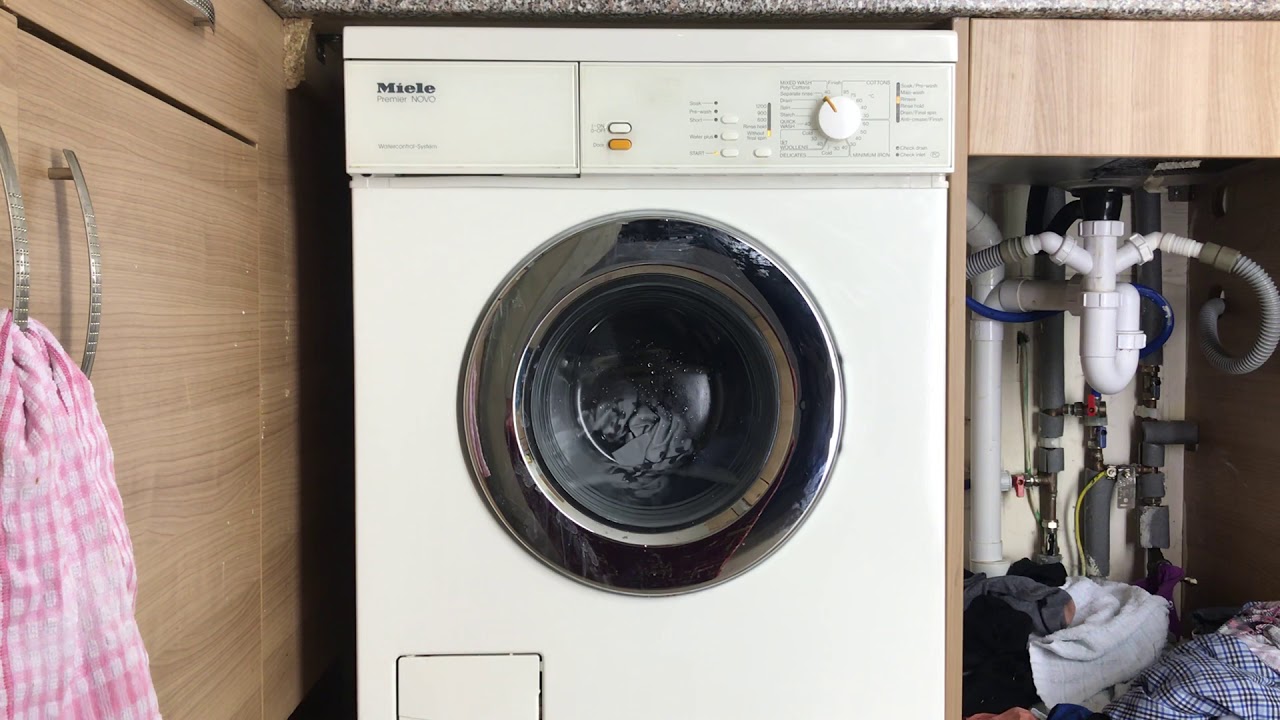 Miele Premier Novo W842: Rinses No Spin - YouTube