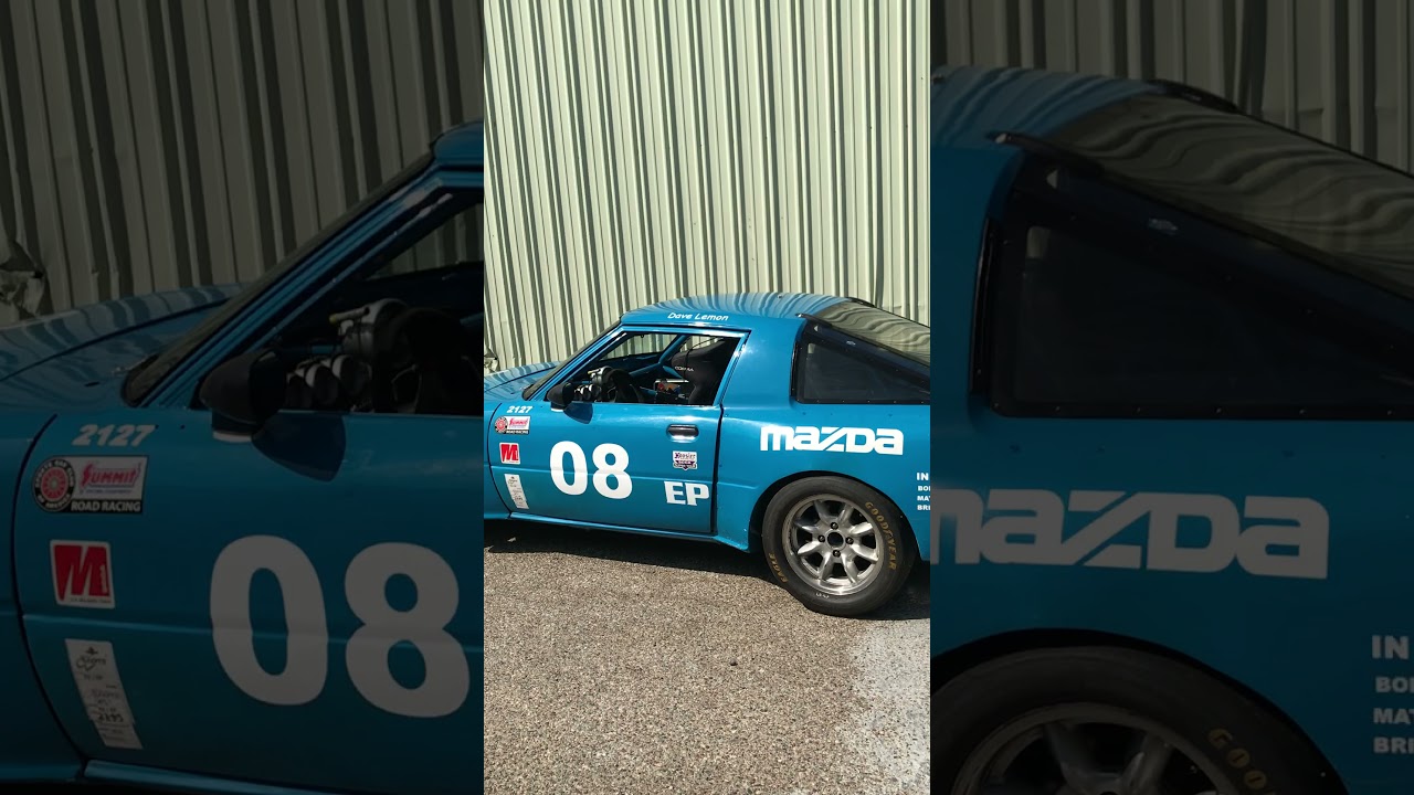 Mazdatrix Wide Body 13b Gen 1 RX7 E-Production car load up - Kyle Mohan ...