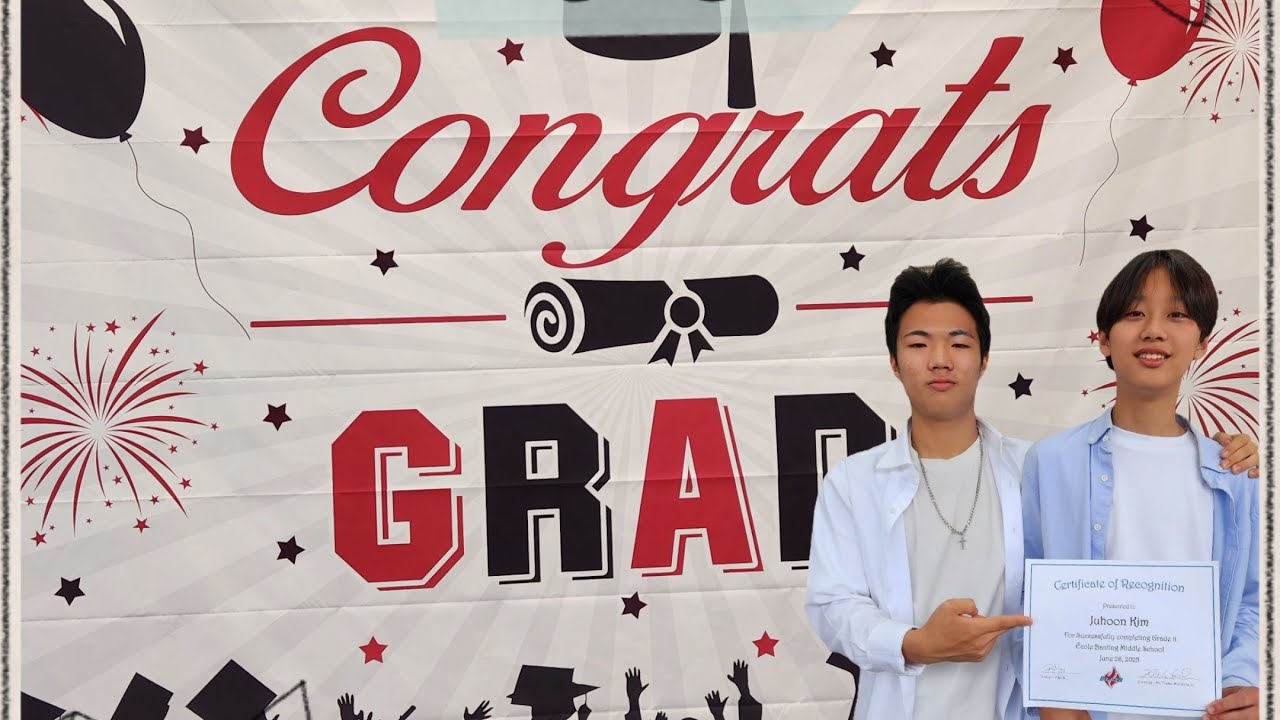 "ÉCOLE BANTING MIDDLE SCHOOL" 8학년 졸업식 축하 영상 - YouTube