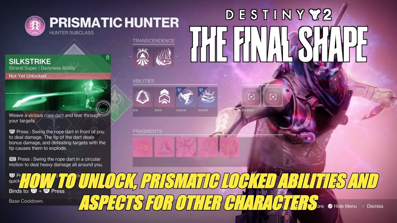 How to Unlock Prismatic Locked Abilities and Aspects for other ...