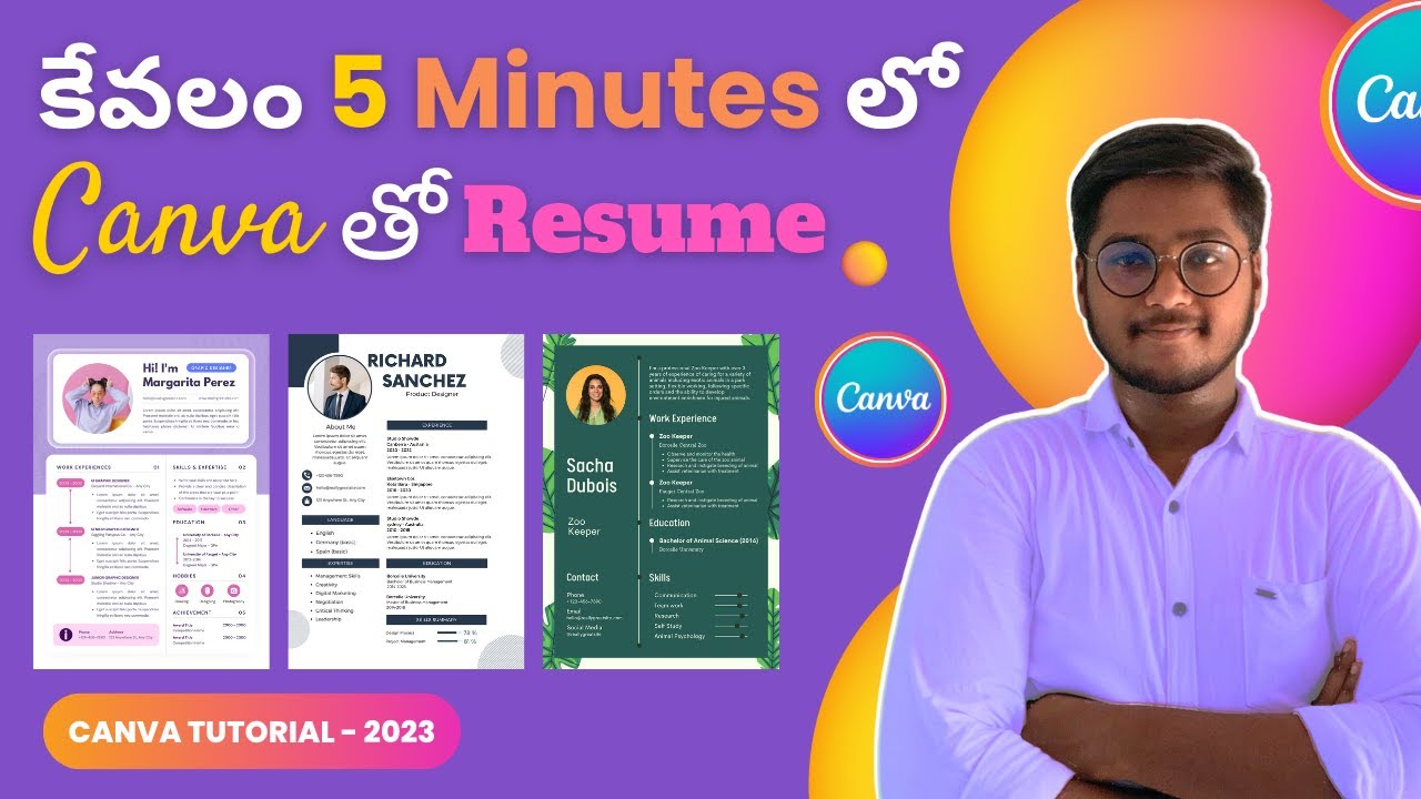 How to Create Resume Under 5 Minutes with Canva | Create CV in Canva ...