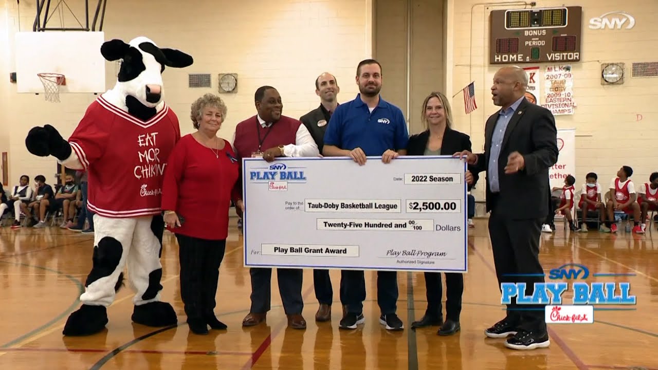 SNY Play Ball presented by Chick-fil-A Tri-State awards grant to Taub ...