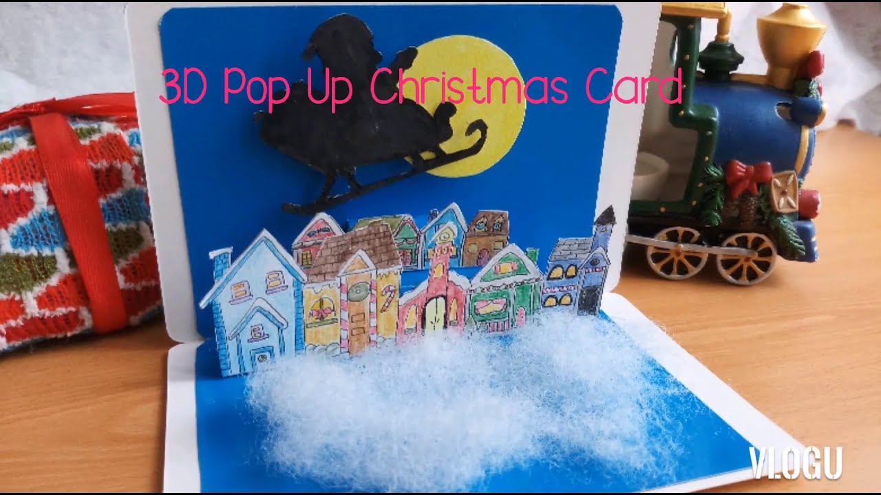 [DIY] 3D Pop Up Christmas Card | 3D立體聖誕卡 - YouTube