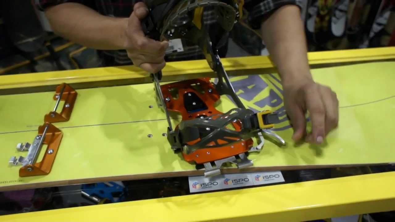 Apo snowboard park and splitboard bindings - YouTube