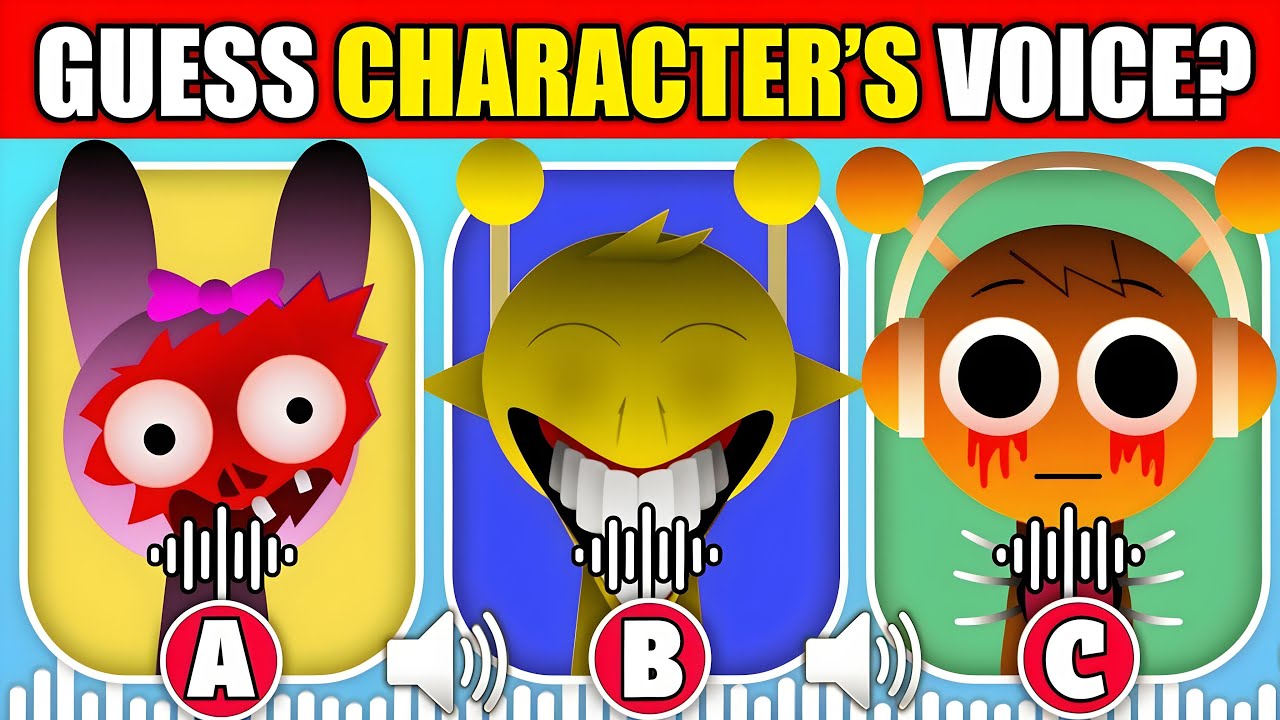 GUESS ALL The HORROR Incredibox Sprunki Characters by their VOICE ...