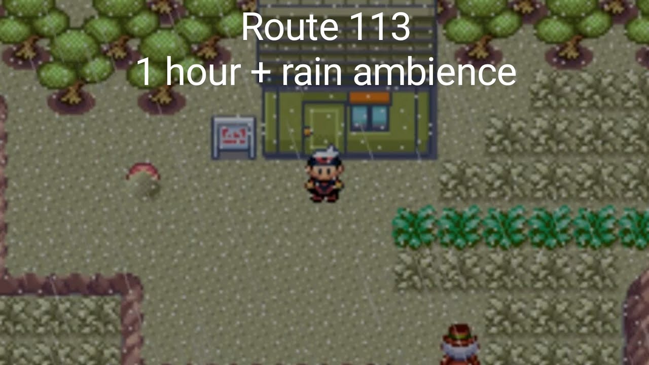 Pokémon Ruby, Sapphire, Emerald: Route 113 (1 Hour Mix) | Rain Ambience ...