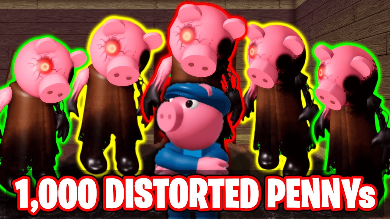 1,000+ DISTORTED PENNY PIGGYs VS 1 George Pig.. (Roblox Piggy) - YouTube