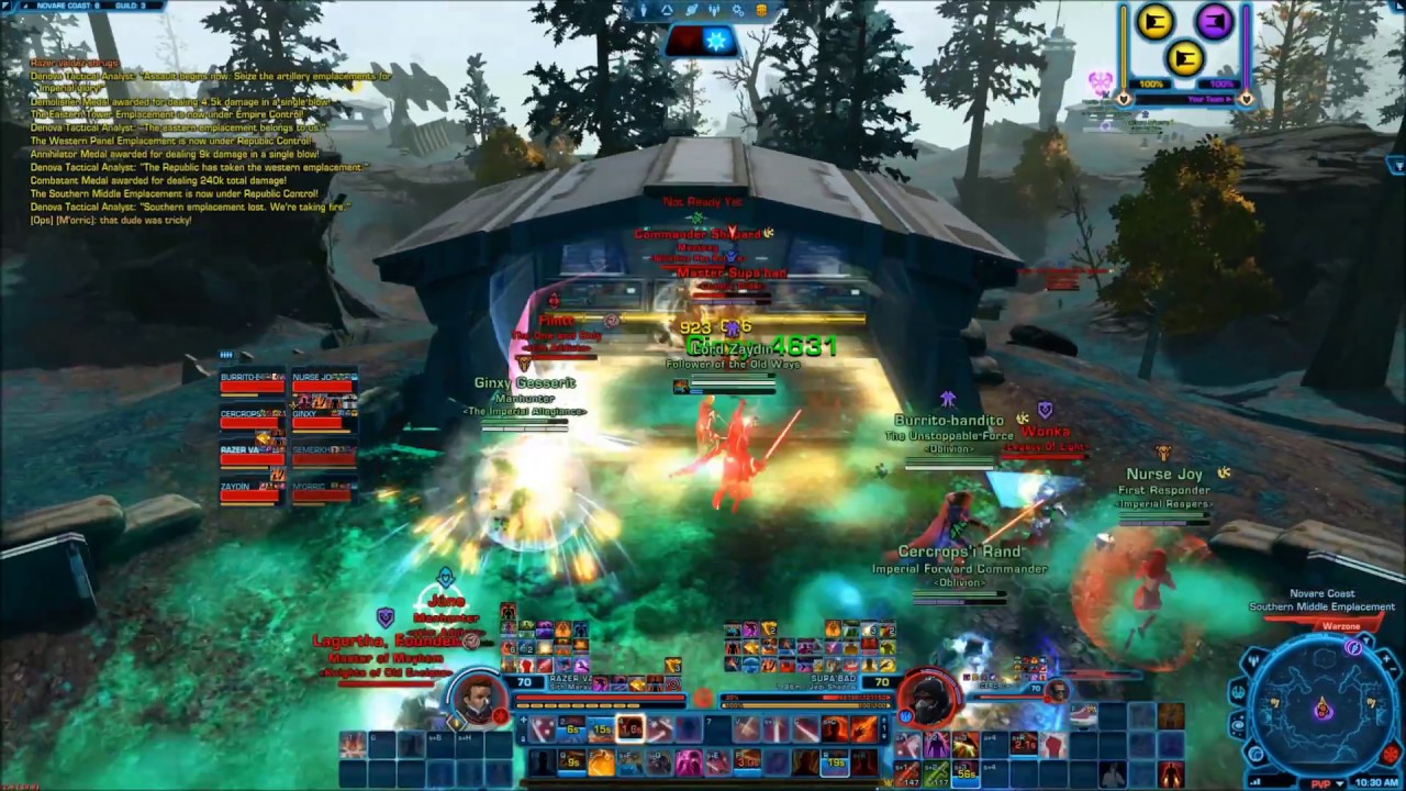 SWTOR 70 Fury Marauder PVP Novare coast - Jedi Covenant - YouTube