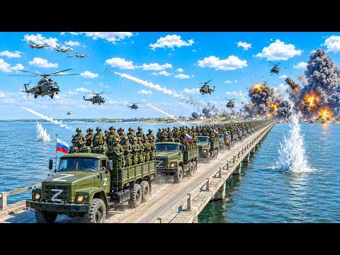 August 4, 2026! Heroic Action! US Intelligence Fires Missiles at 11,000 Russian Troops on a Pontoon