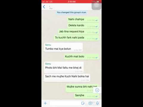 Girlfriend fight with boyfriend on WhatsApp real chat and so beautiful lover see this.: